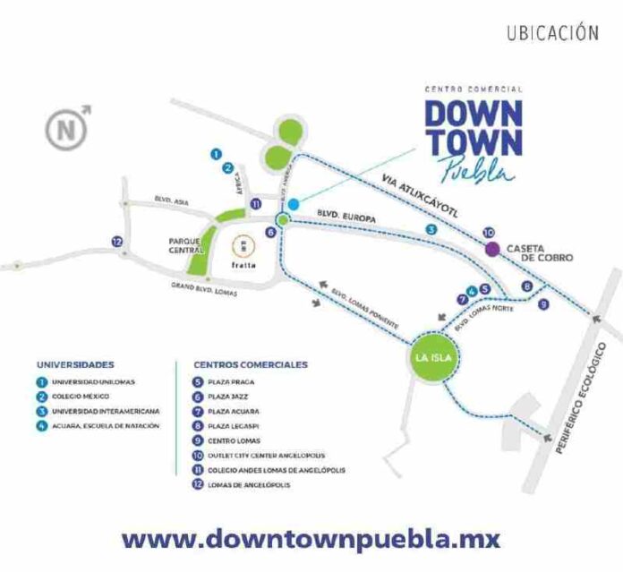 Downtown Puebla, la nueva plaza comercial de Lomas de Angelópolis para 2023