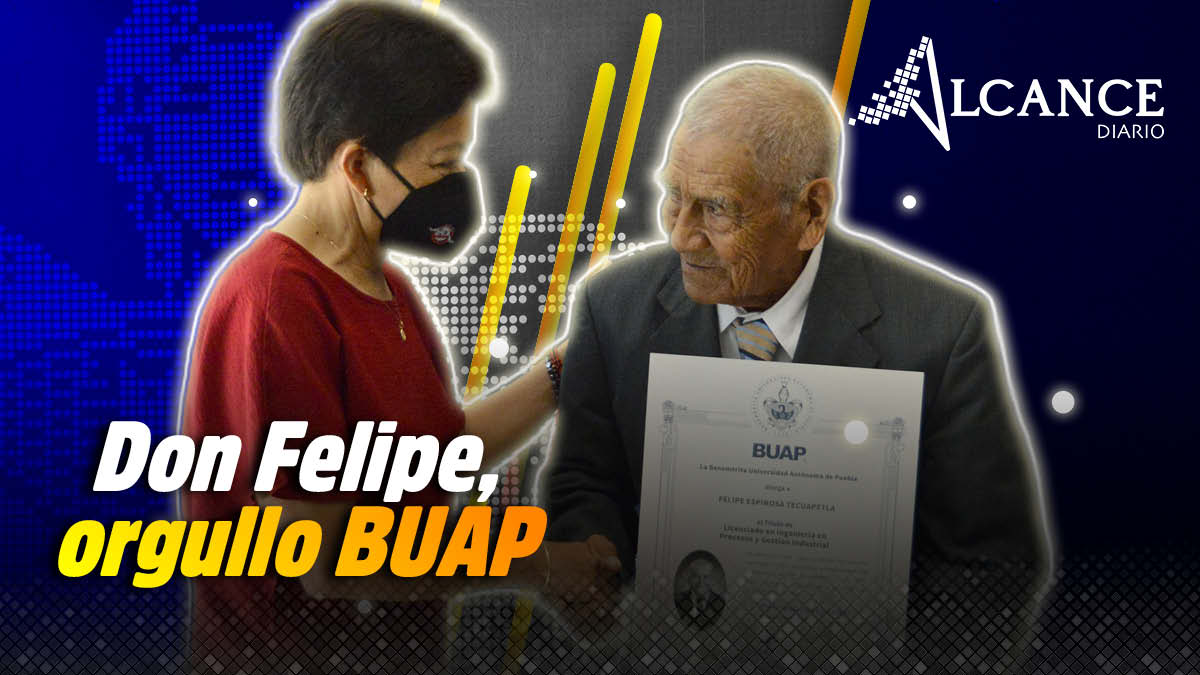 A sus 86 años, Don Felipe se convierte en ingeniero por la BUAP