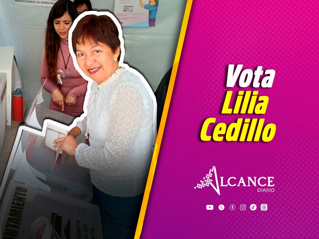 Lilia Cedillo emite su voto y llama a acudir a las urnas