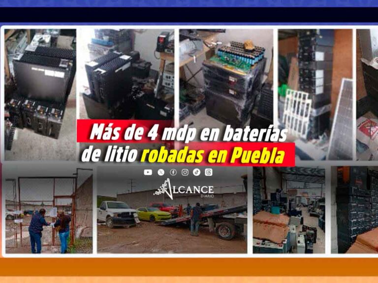 Recupera la FGE 200 baterías de litio robadas con valor de más de 4 mdp