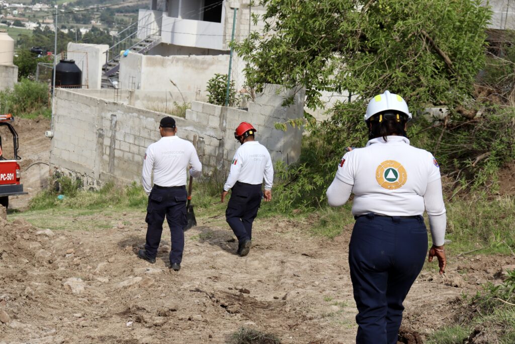 Evalúan daños causados por lluvias en Santa María Malacatepec, Ocoyucan